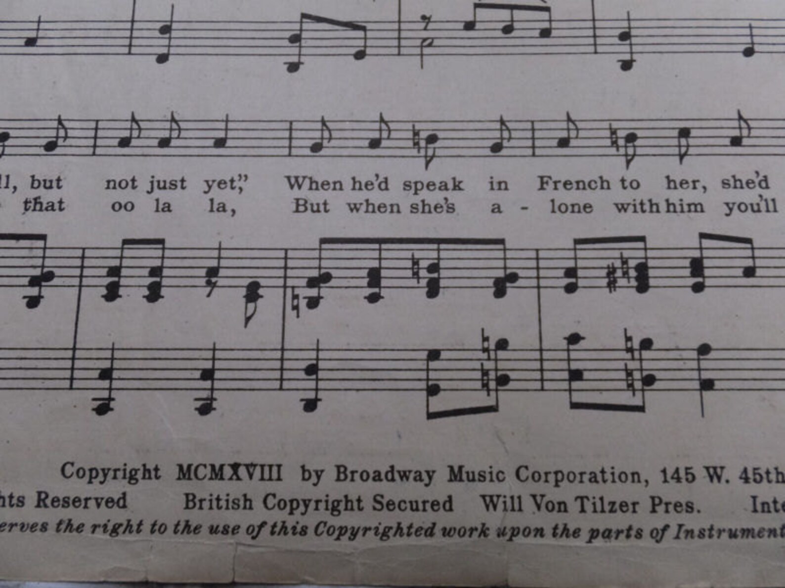 1908 Oh Frenchy Sam Ehrlich Con Conrad Song Book Sheet Music - Etsy