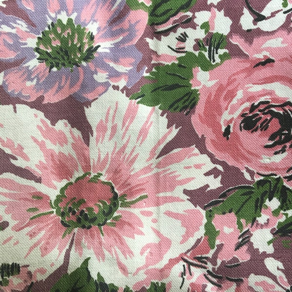 Pink Vintage Fabric - Etsy