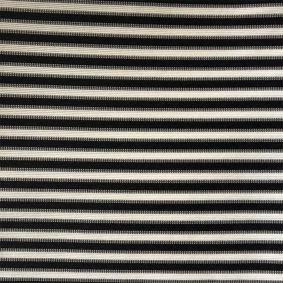 Vintage Black White Stripe Striped Polyester Fabric - Etsy