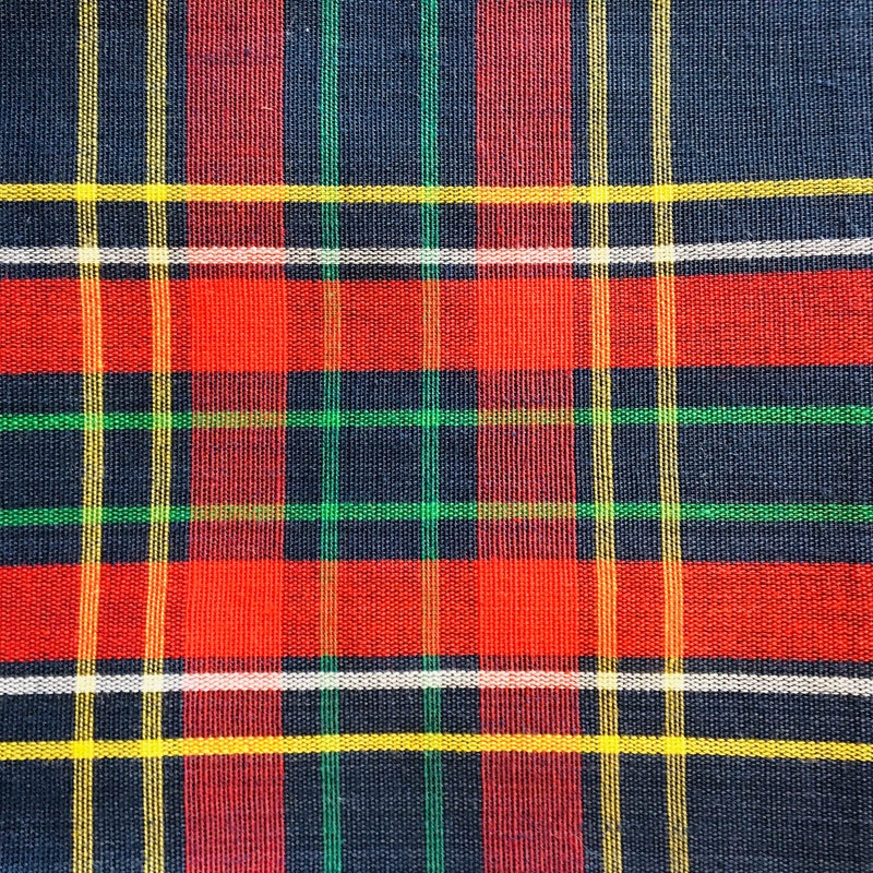 Yellow Plaid Fabric - Etsy