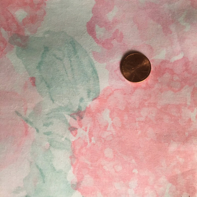 Vintage Peter Pan Pink Green Watercolors Floral Clower Cottage - Etsy