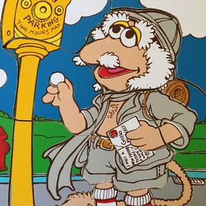 Vintage 1983 Sesame Street Henson Playskool Matt the Mailman Wooden ...