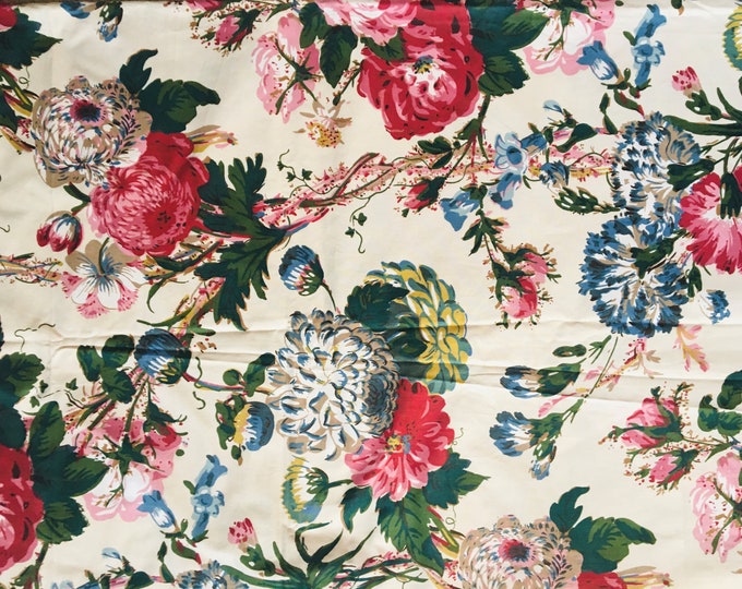 Vintage 1993 Waverly Langham High Tea Collection Red Pink Green Blue ...