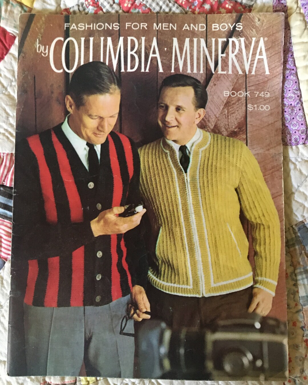 Vintage 1960s Columbia Minerva Knitting for Men and Boys Pattern Book ...
