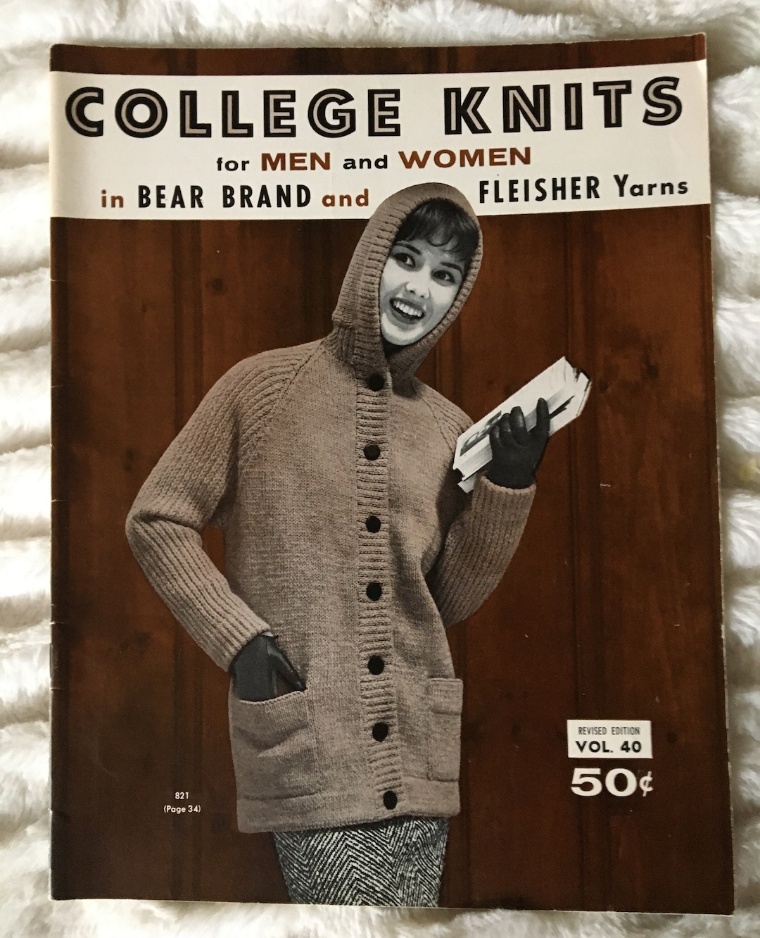 Vintage 1958 Bear Brand Fleisher Yarns College Knits for Men and Women ...