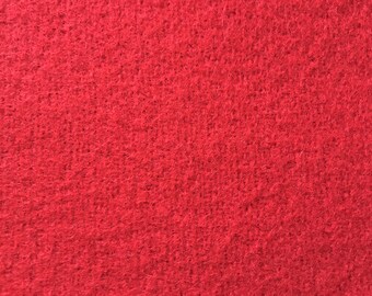 Red Wool Fabric - Etsy