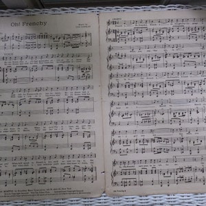 1908 Oh Frenchy Sam Ehrlich Con Conrad Song Book Sheet Music - Etsy