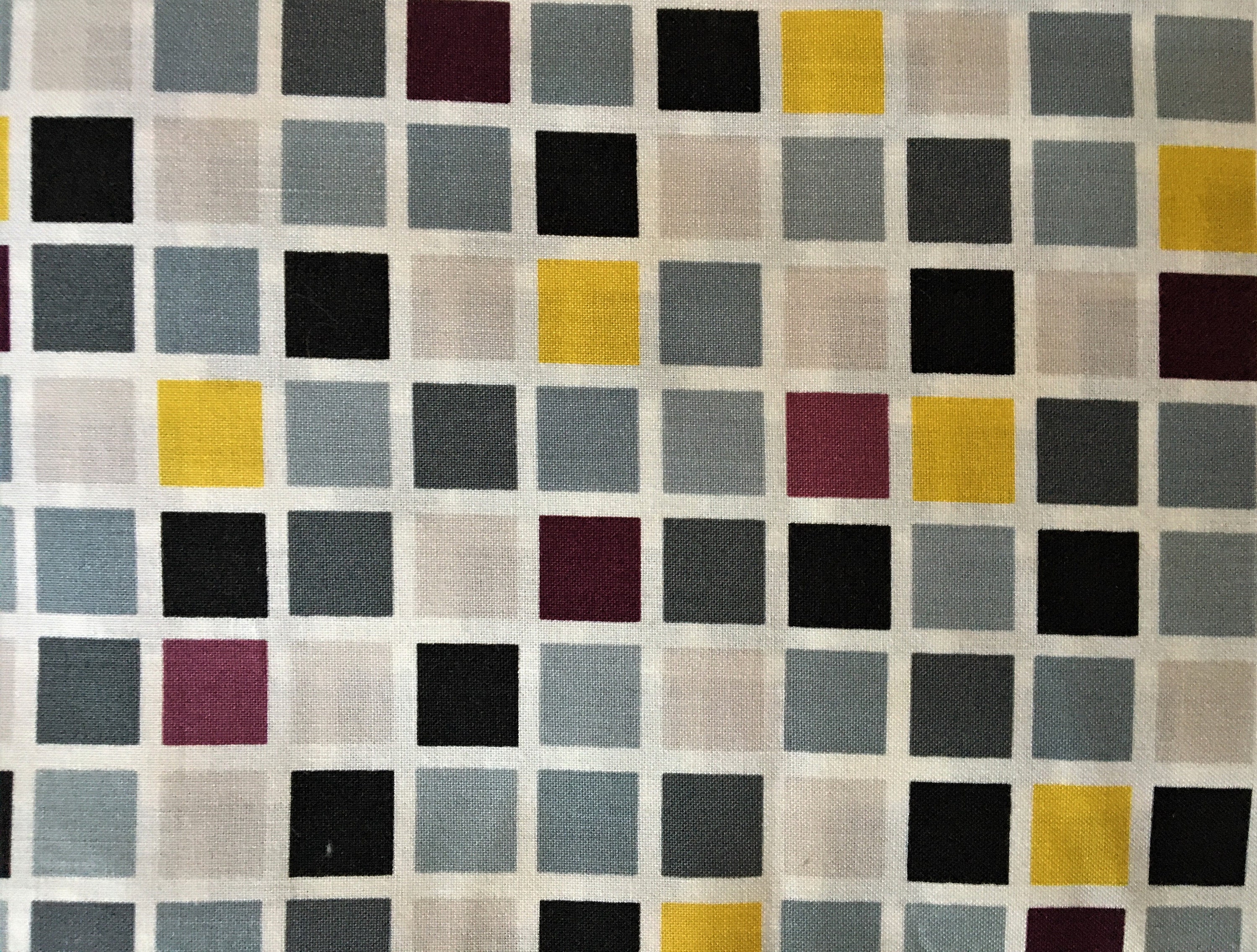 Moda Chic Neutrals Amy Ellis Pattern 3511 Check Gray Black | Etsy