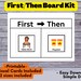 First Then Board Toolkit With Visual Cards Printable Visual Schedule ...