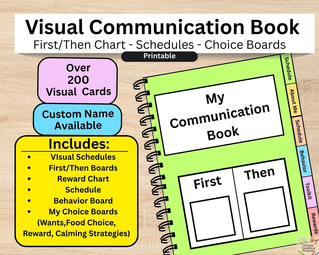 Visual Communication Book: Autism & Special Needs and ABA Support ...
