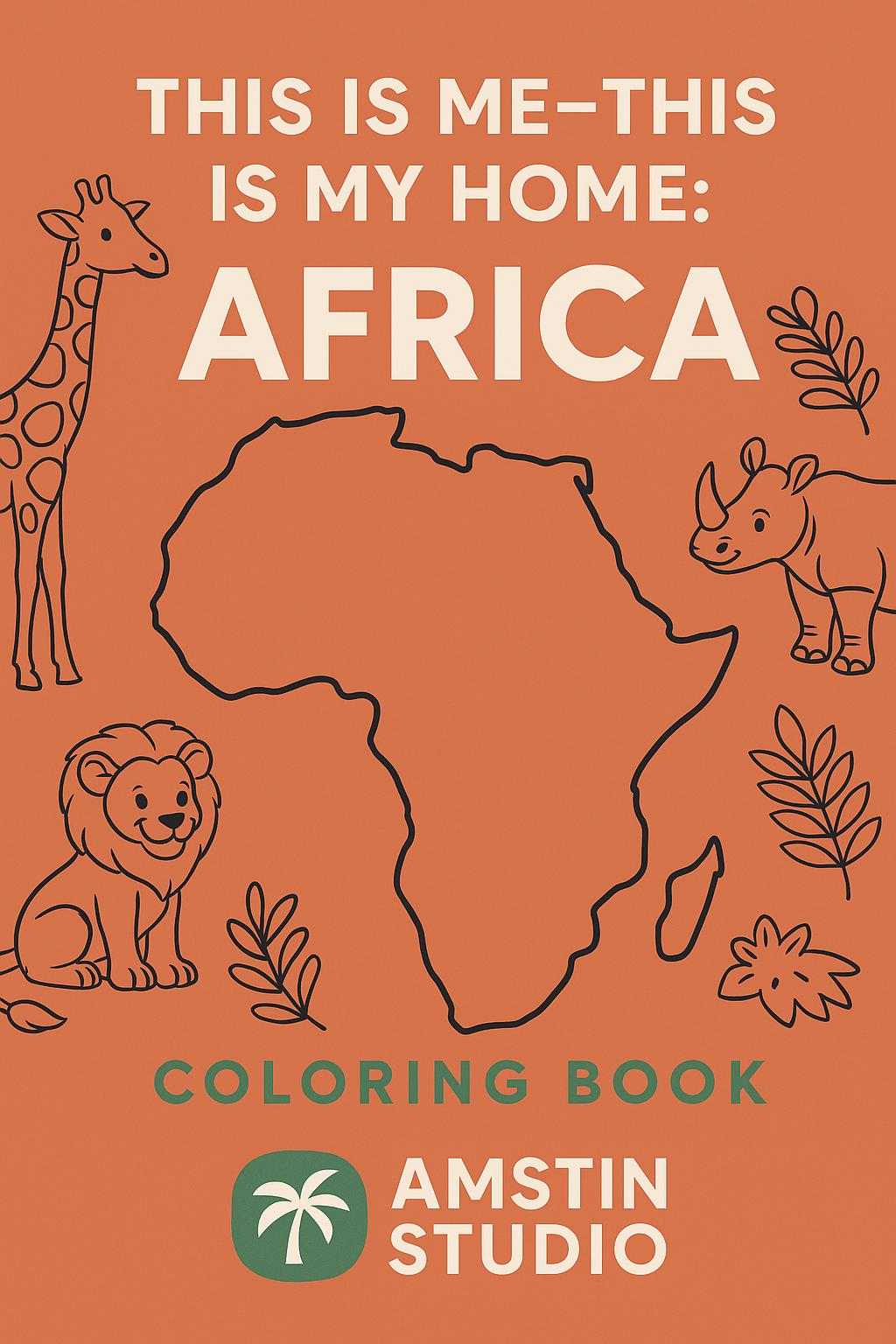 Africa Coloring Pages for Kids | Printable PDF | This is Me - Etsy