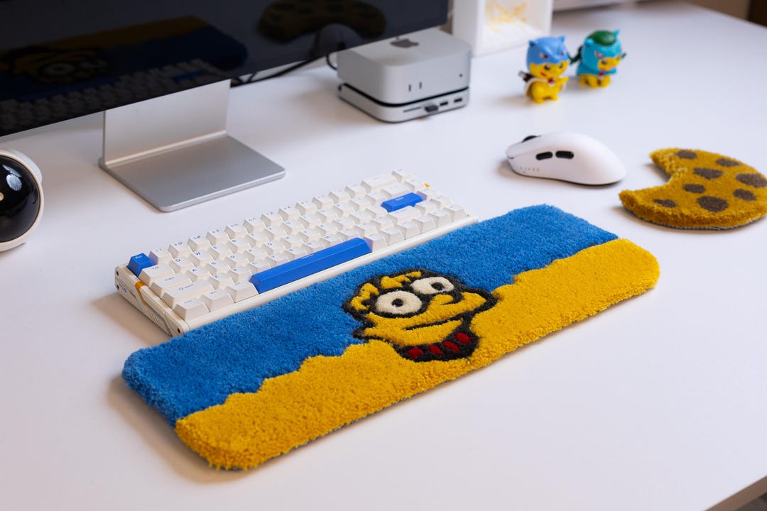 Handmade Bart Simpson Keyboard Rug – Tufted Cartoon Desk Mat - Etsy