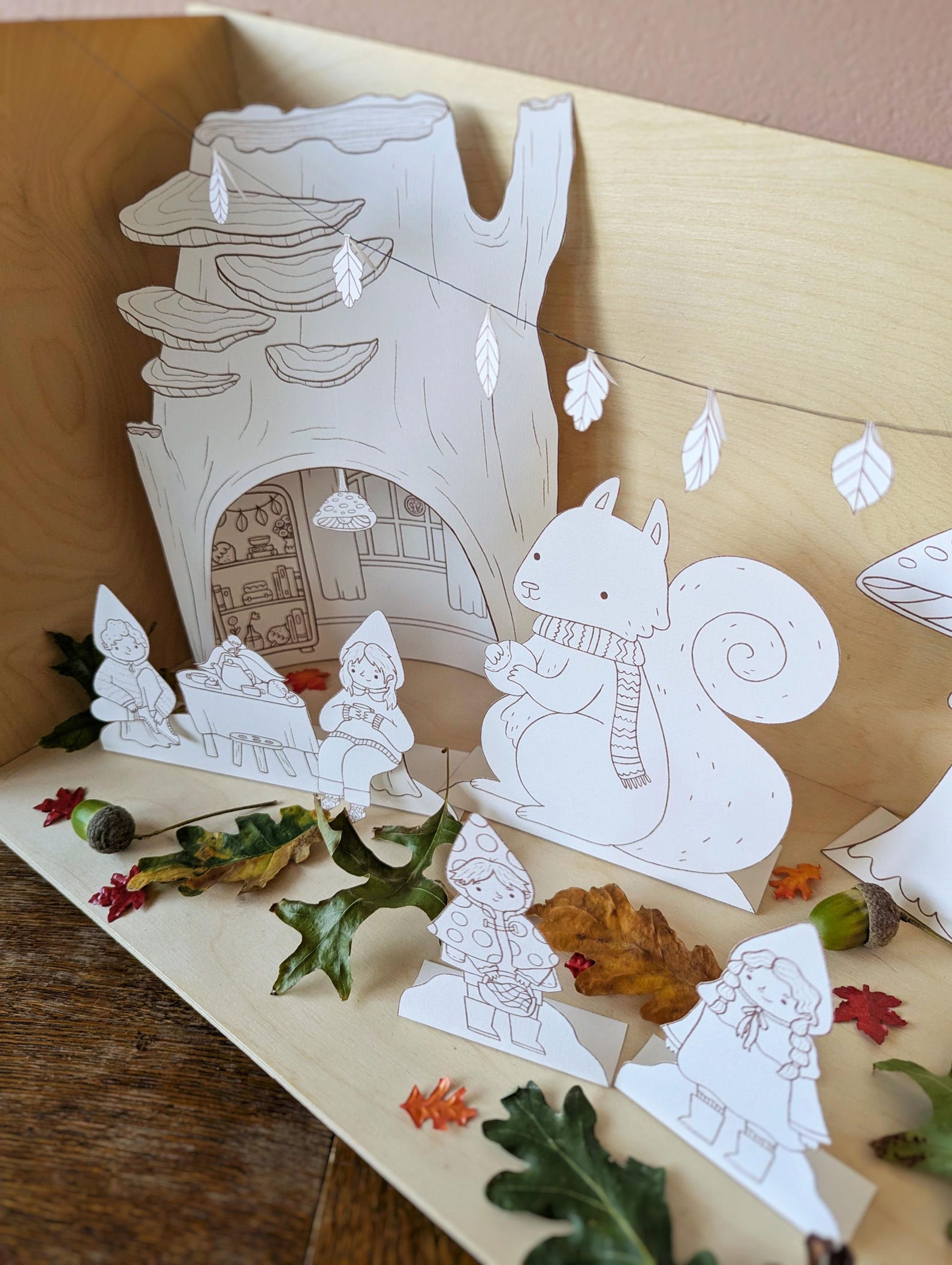 Autumn Gnomes Paper Craft Set – Printable Waldorf Nature Table Decor ...