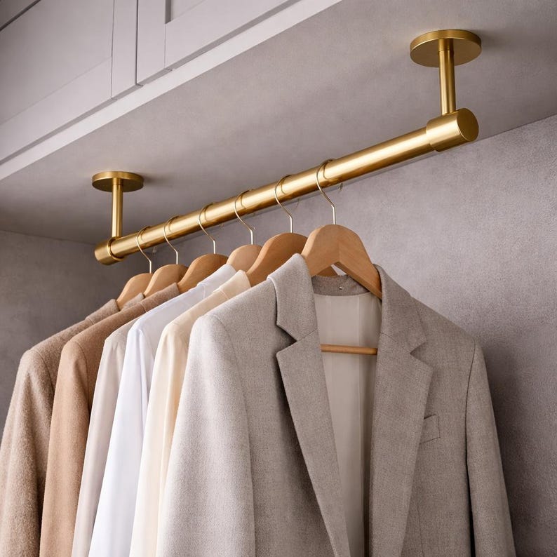 Ceiling Mount Closet Rod