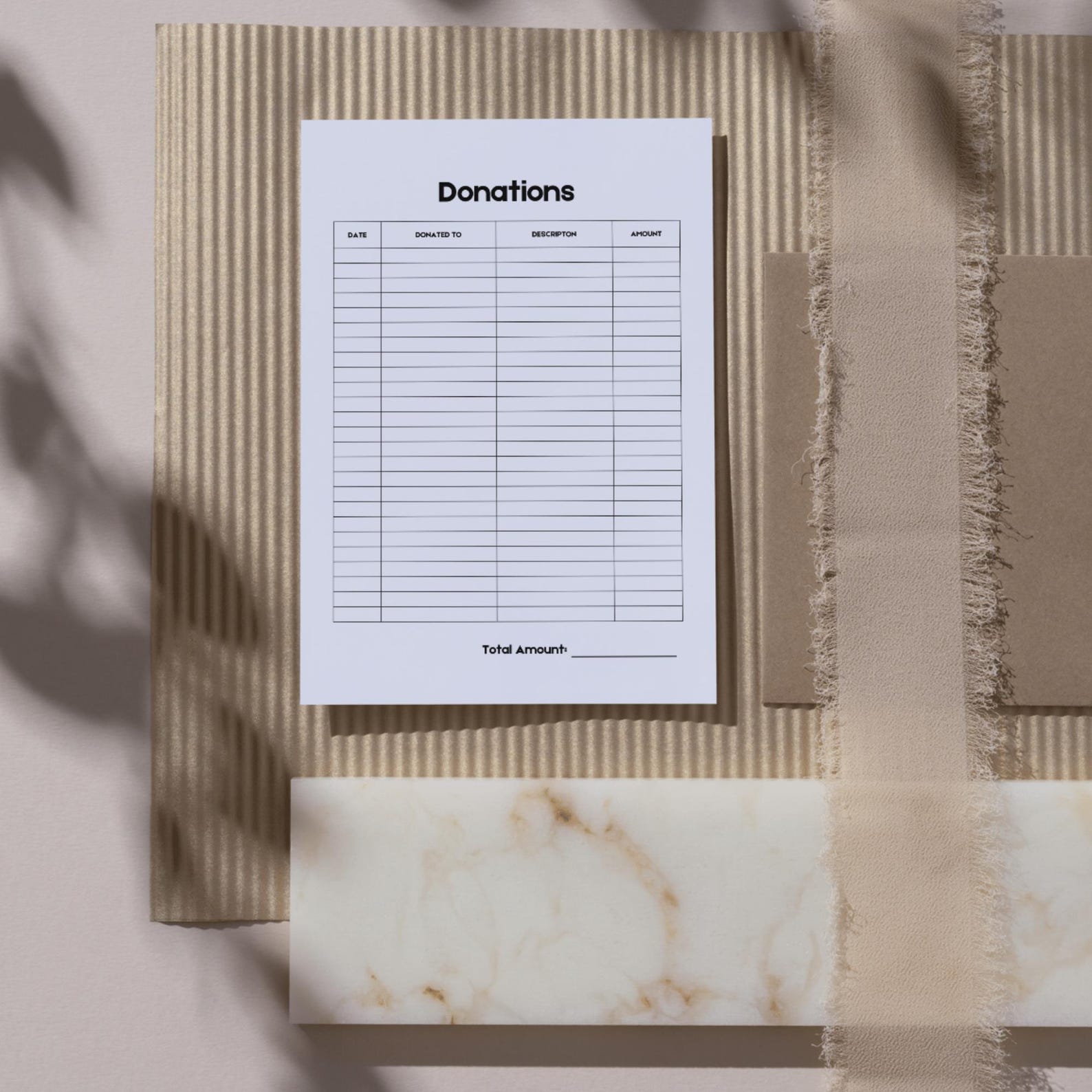 Printable Donation Tracker: Fundraising Log Sheet for Nonprofits (PDF ...