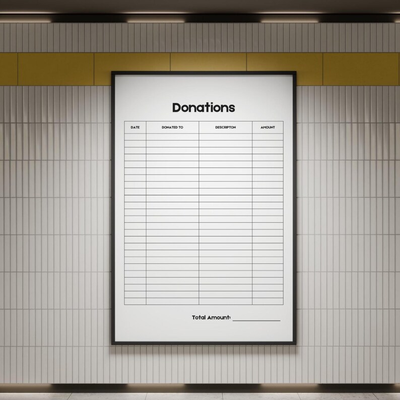 Printable Donation Tracker: Fundraising Log Sheet for Nonprofits (PDF ...