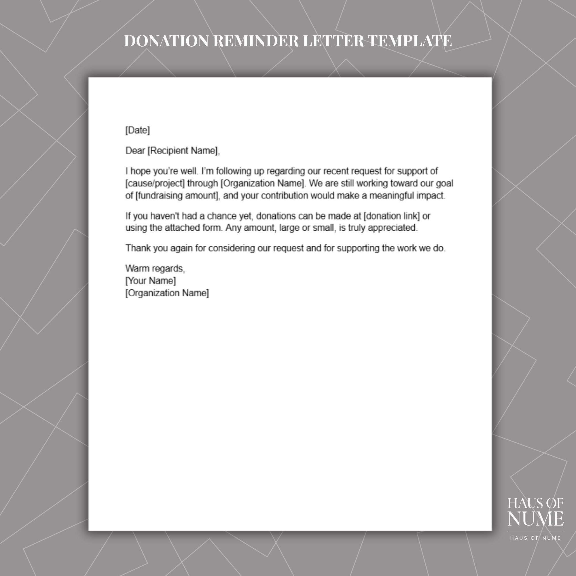 Nonprofit Donation Letter Templates Bundle (word & Google Docs) - Etsy