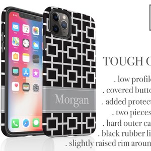 IPhone 16 Case Cover, Squares Chain iPhone 16 15 14 13 12 11 X XR XS SE ...