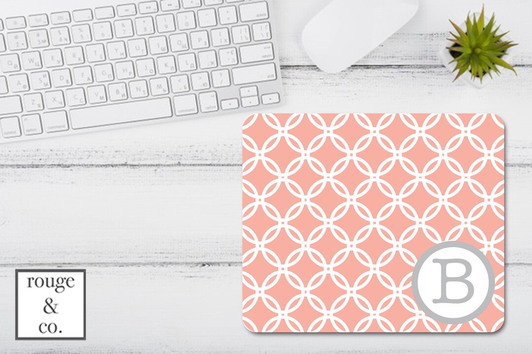 Personalized Mouse Pad, Custom Name Mouse Pad, Circles Mouse Pad, Gift ...