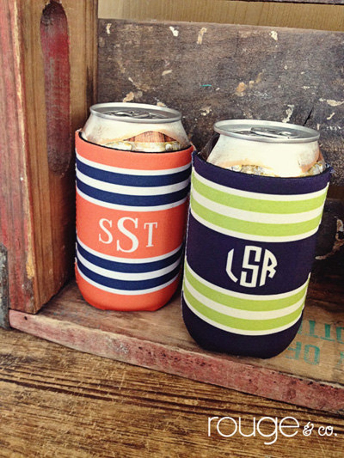Personalized Can Cooler Beer Hugger Slim Can Insulator: CREW - Etsy