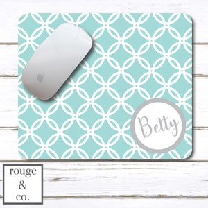Personalized Mouse Pad, Custom Name Mouse Pad, Circles Mouse Pad, Gift ...