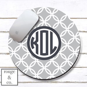 Personalized Mouse Pad, Custom Name Mouse Pad, Circles Mouse Pad, Gift ...