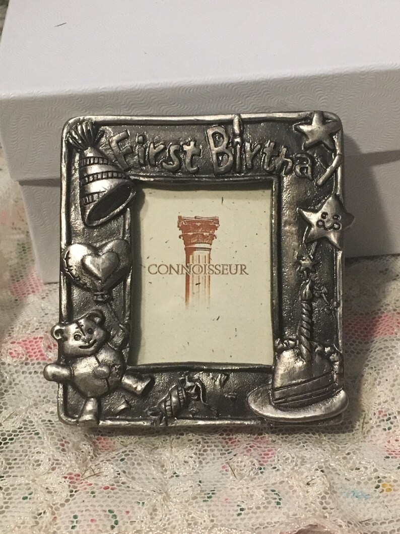 Little FIRST BIRTHDAY Free Standing /magnetic Picture Frame - Etsy