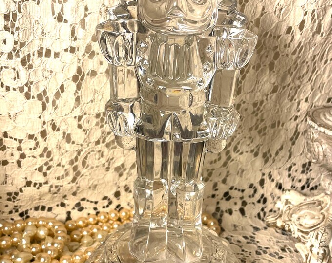 Gorgeous Crystal Nut Cracker Candlesticks Pair - Etsy