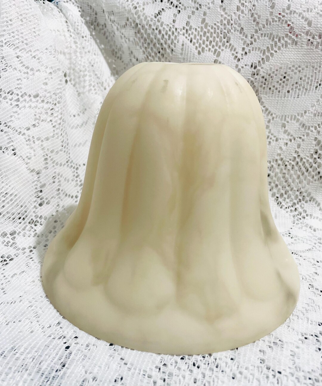 Alabaster Lamp Shade, Scalloped , Carved , Stone Lamp Shade - Etsy