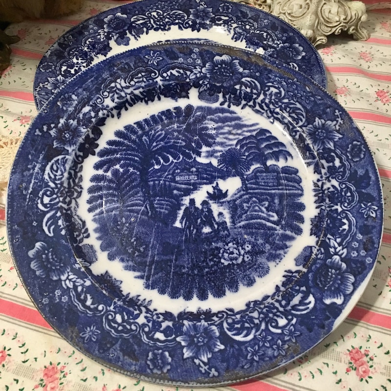 Early Blue Willow - Etsy
