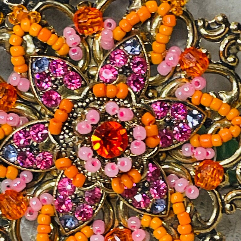 Orange Brooch - Etsy