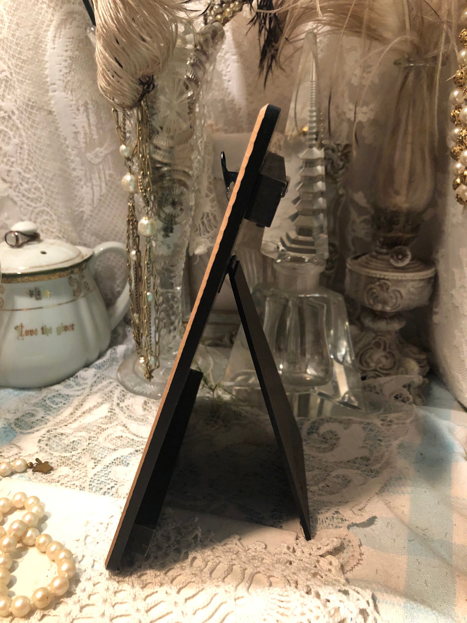 Aqua Cottage Clip Board Easel Back or Wall Hung - Etsy