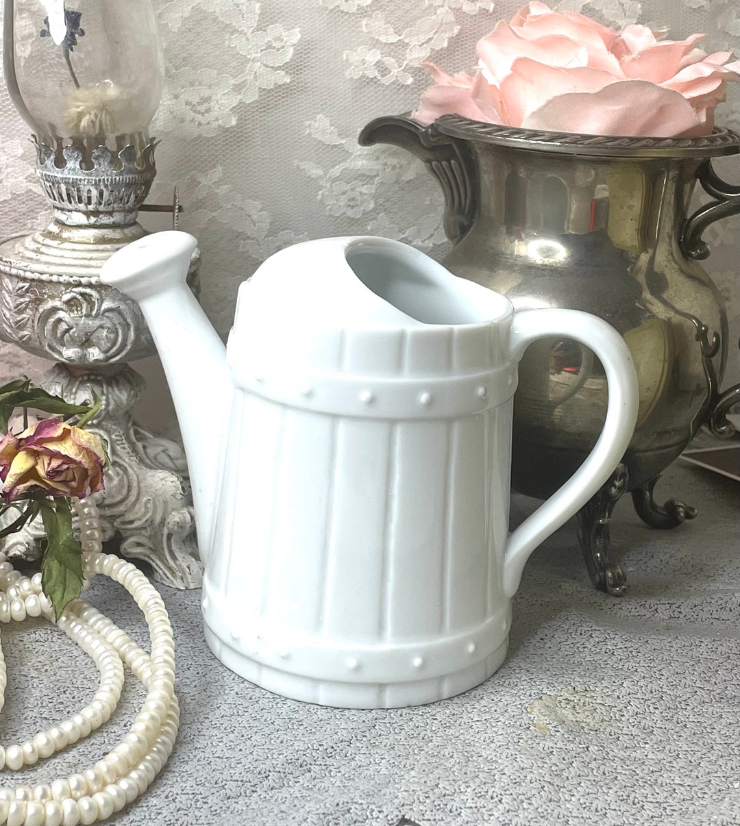 Vintage Heavy Ceramic Watering Can Schmid Design Folio - Etsy