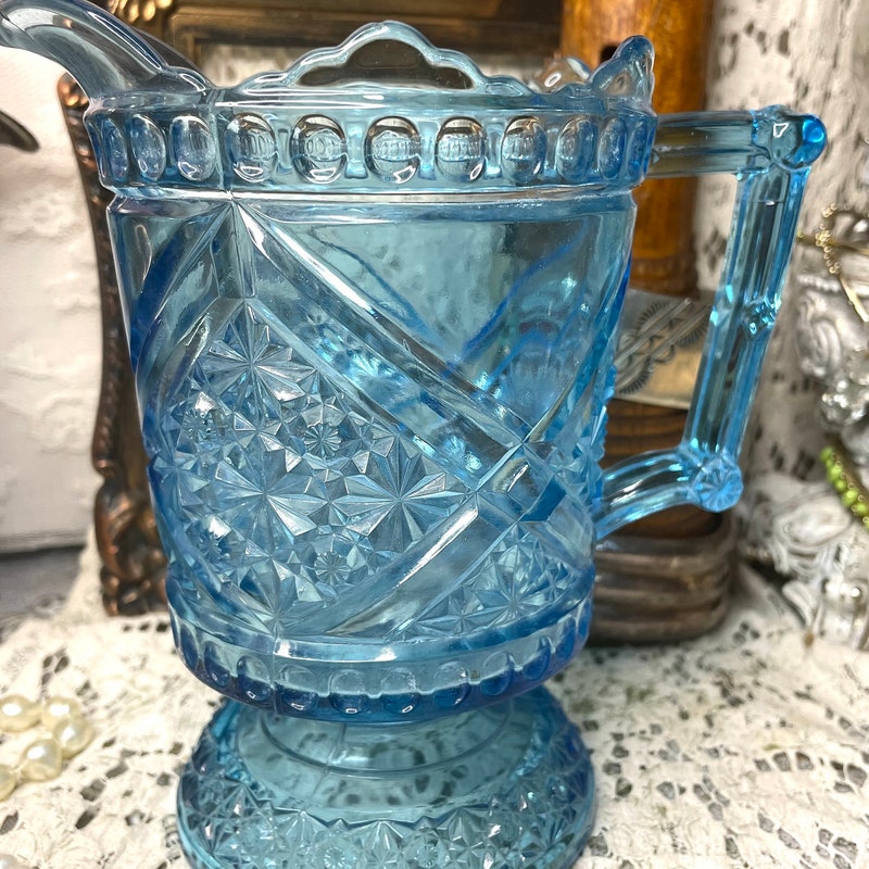 Antique Light Blue Pitcher - Etsy