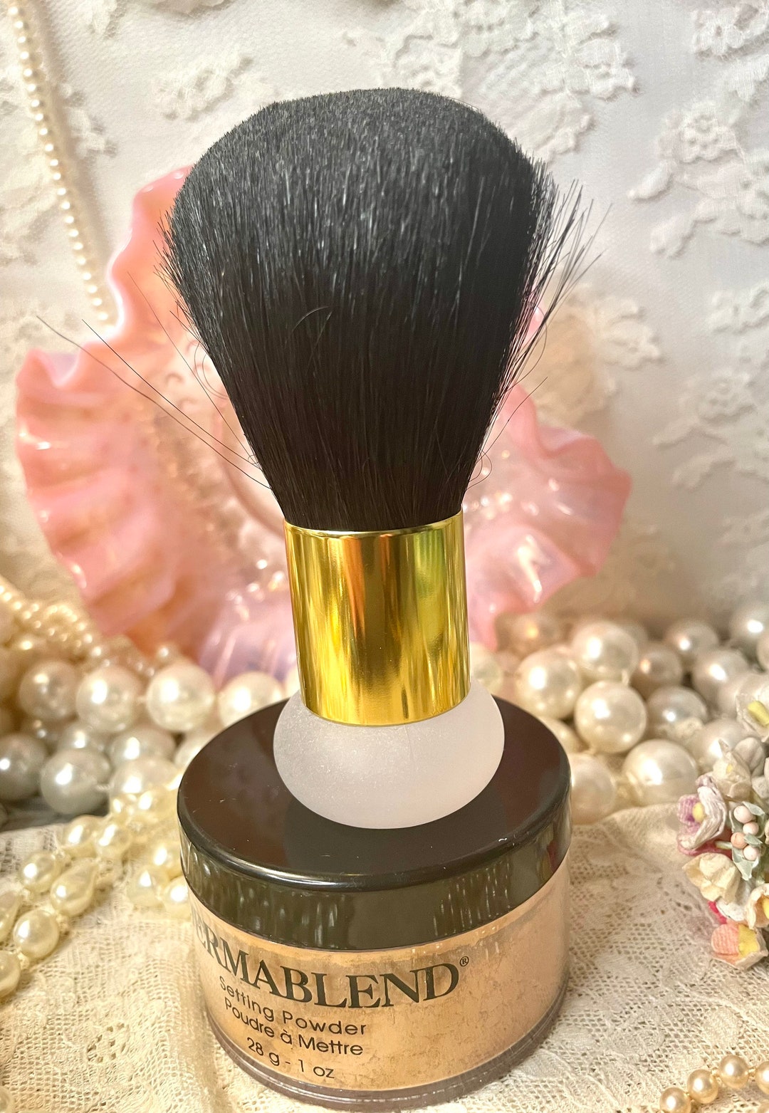 Stubby Face Powder Brush new Old Stock Dermablend Professional Makeup ...