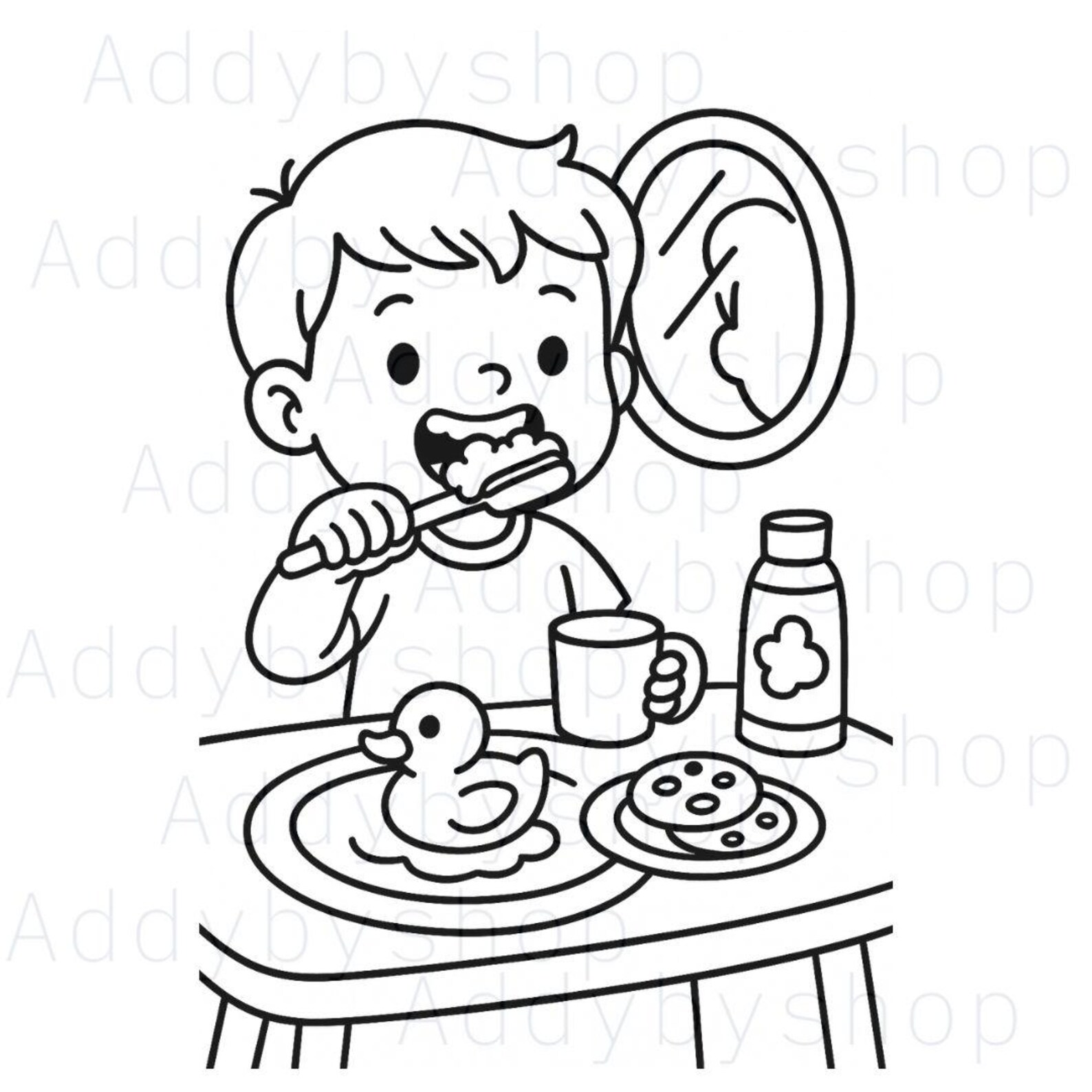 Toddler Daily Routine Coloring Pages: Kids Activities (PDF Download) - Etsy