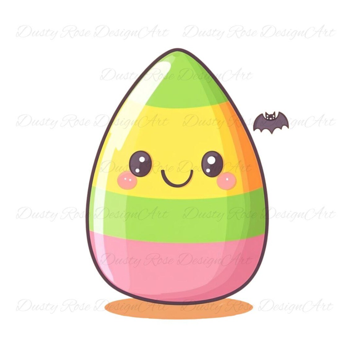 Kawaii Halloween Clipart Bundle: Candy Corn, Ghost, Pumpkin (digital ...