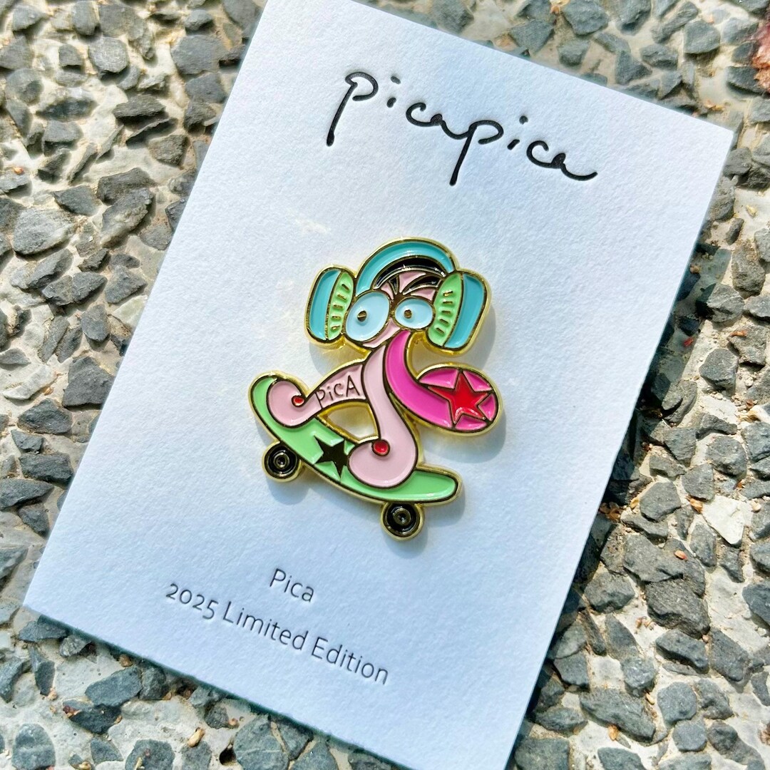 Picapica Pin - Pica | Funny Enamel Pin | Whimsical Artistic Badge ...