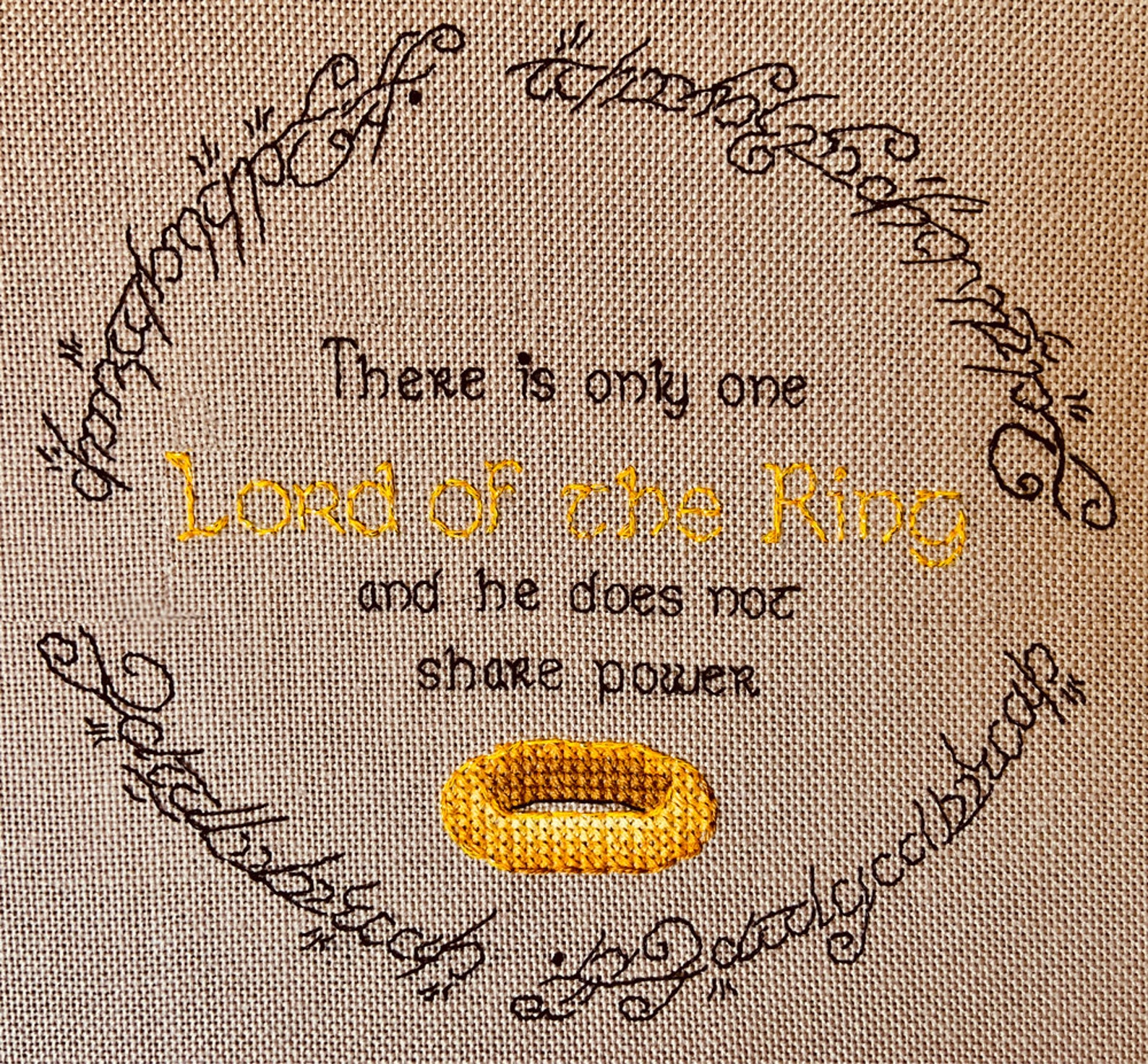 Lord of the Ring Cross Stitch Pattern | Etsy