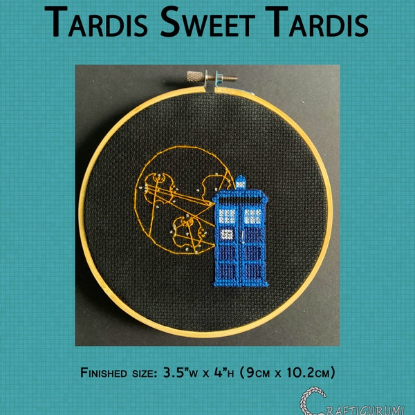 Tardis Cross Stitch - Etsy