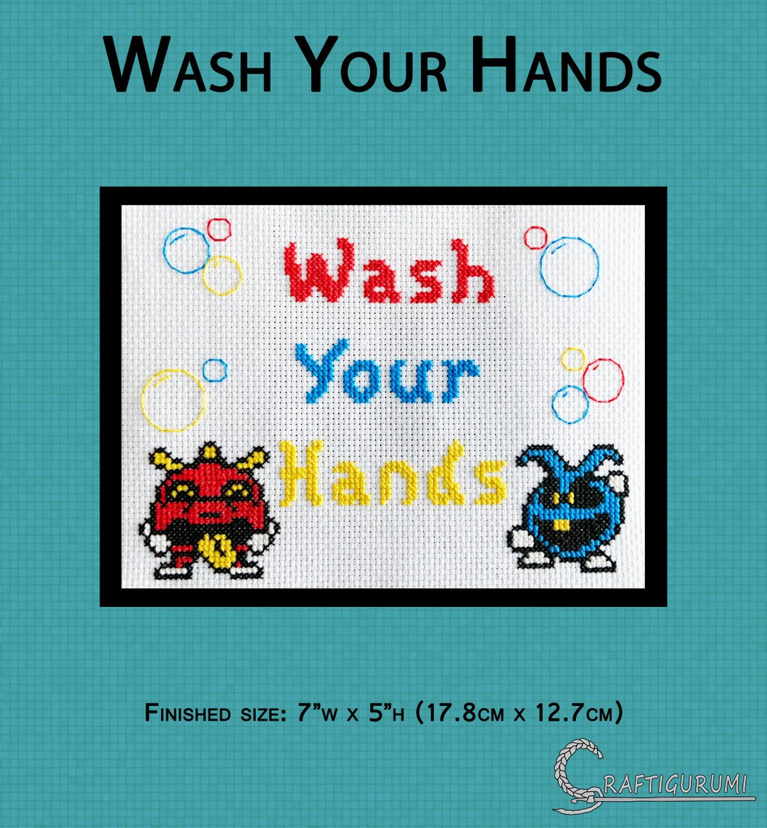 Wash Your Hands - Cross Stitch Pattern - Etsy