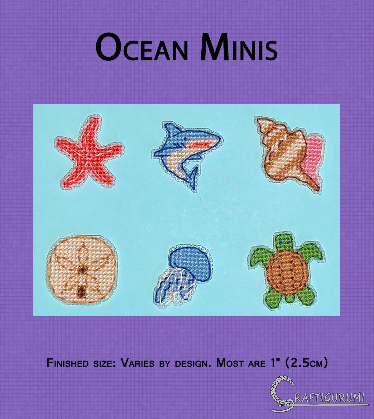 Ocean Minis Cross Stitch Pattern | Etsy