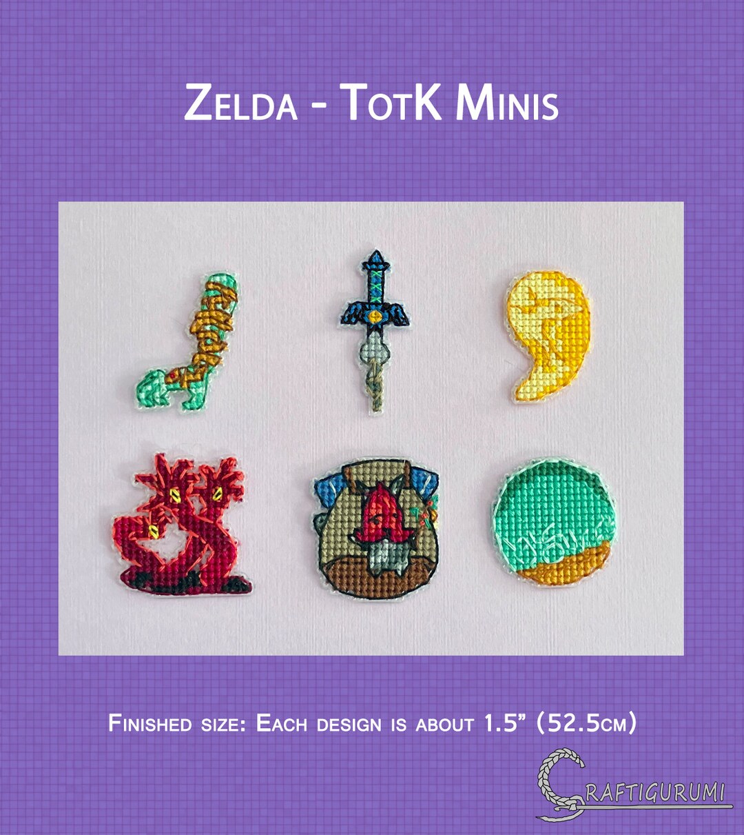 Zelda: Totk Minis Cross Stitch Pattern - Etsy