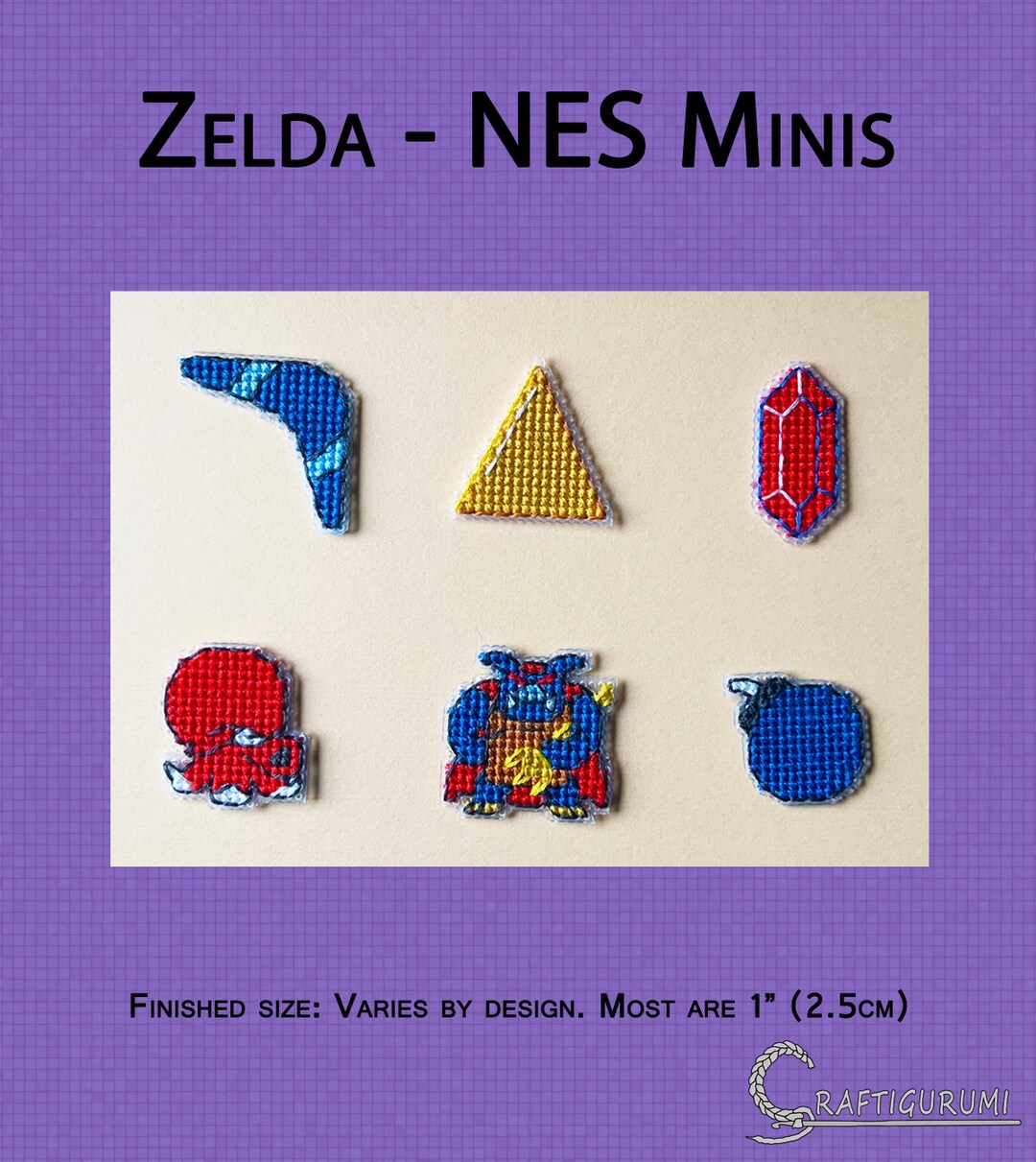 Zelda: NES Minis - Cross Stitch Pattern - Etsy
