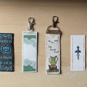 Zelda Botw & Totk Bookmarks/key Fobs - Cross Stitch Pattern - Etsy