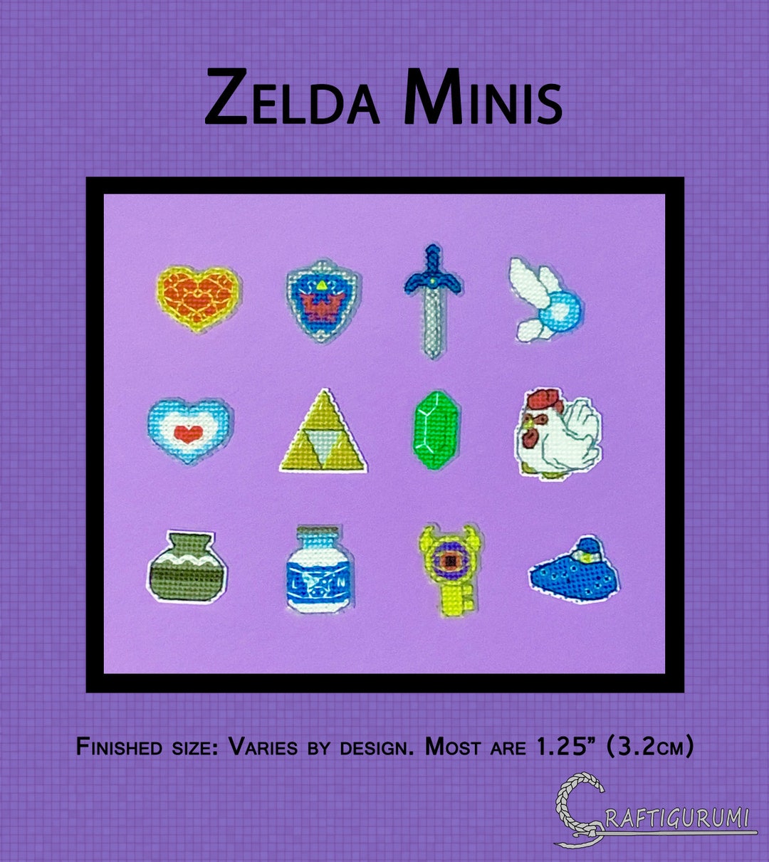 Zelda Minis - Cross Stitch Pattern - Etsy