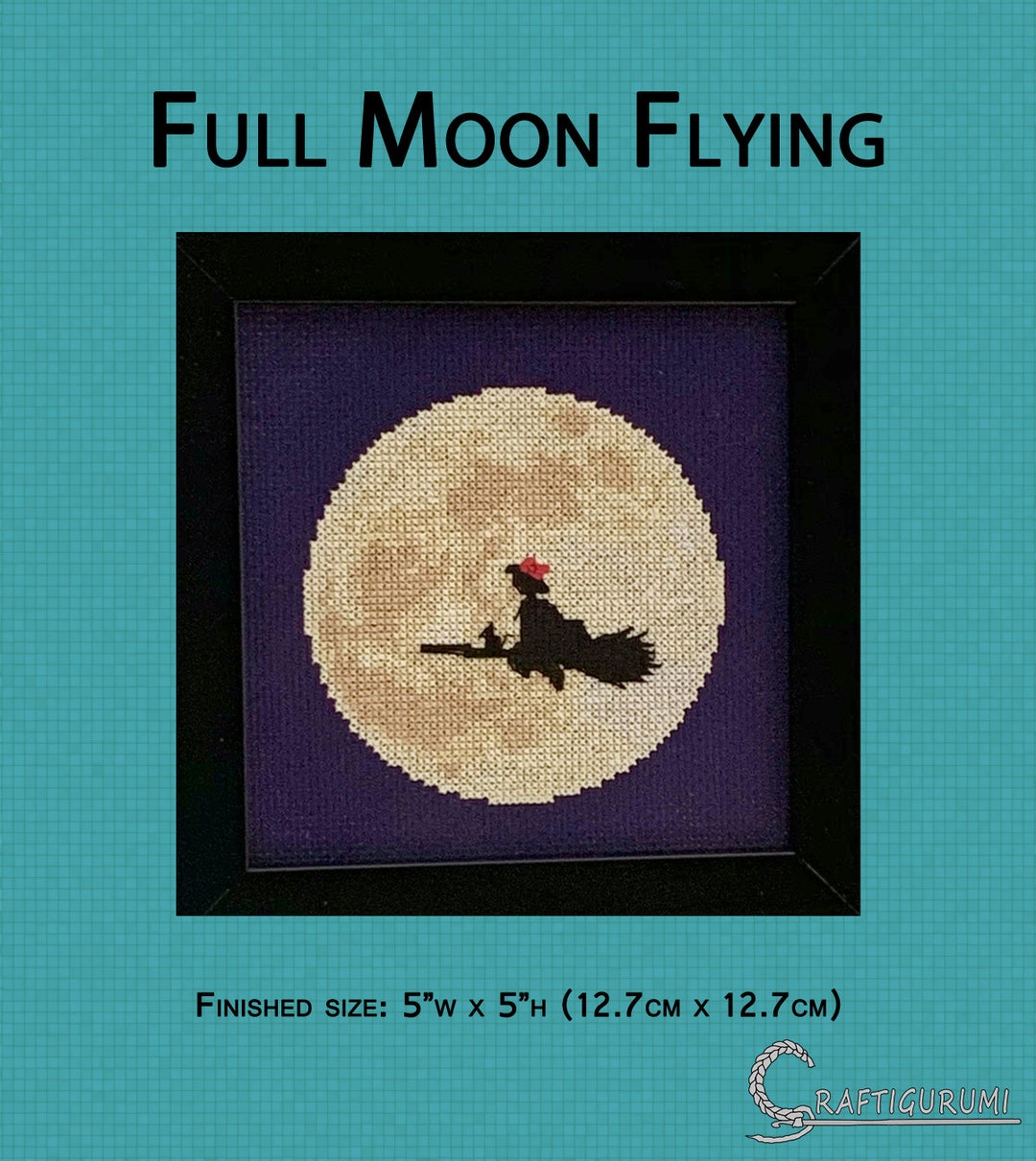 Full Moon Flying - Cross Stitch Pattern - Etsy