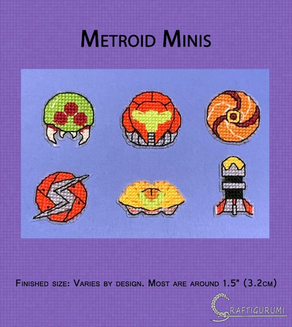 Metroid Minis Cross Stitch Pattern | Etsy
