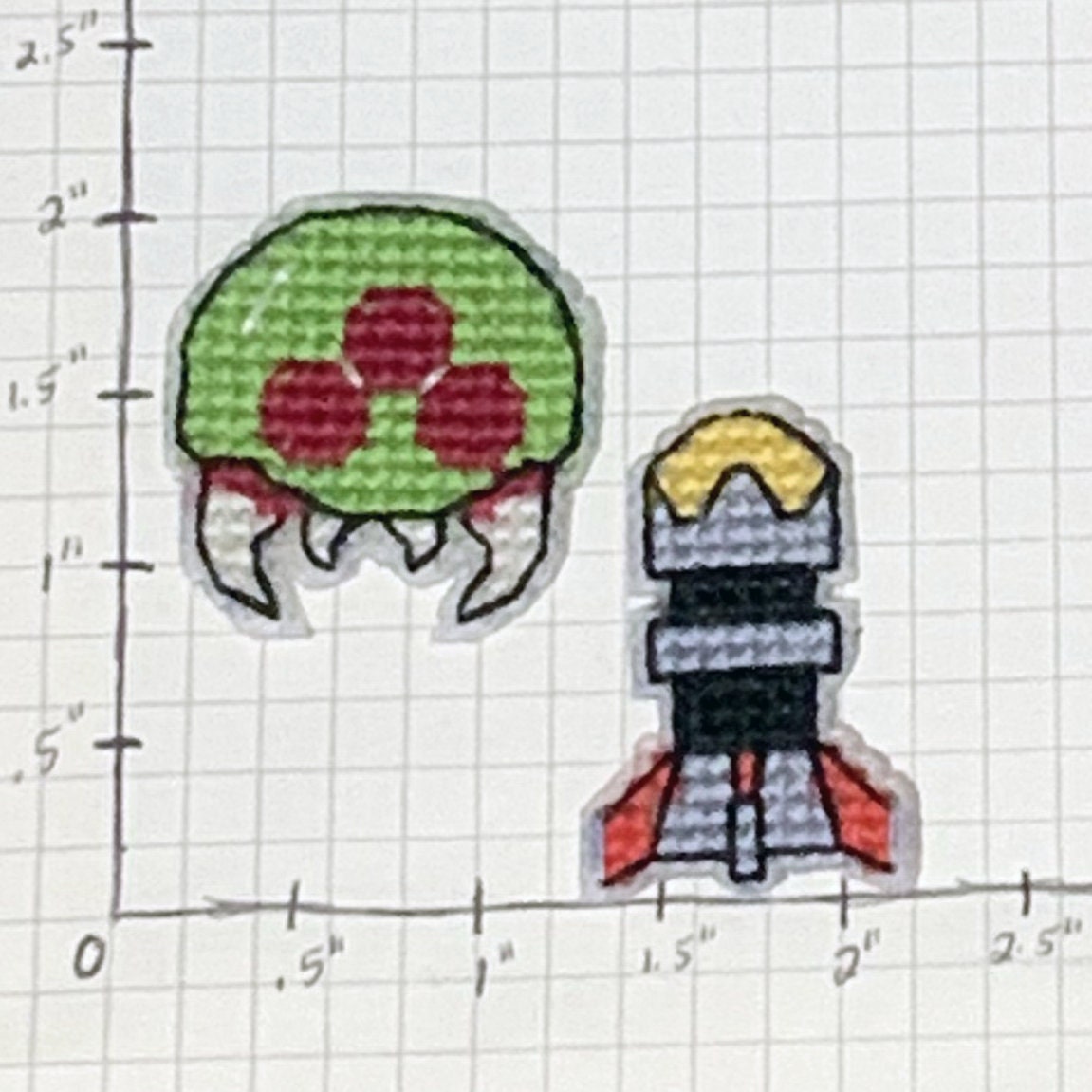 Metroid Minis Cross Stitch Pattern | Etsy