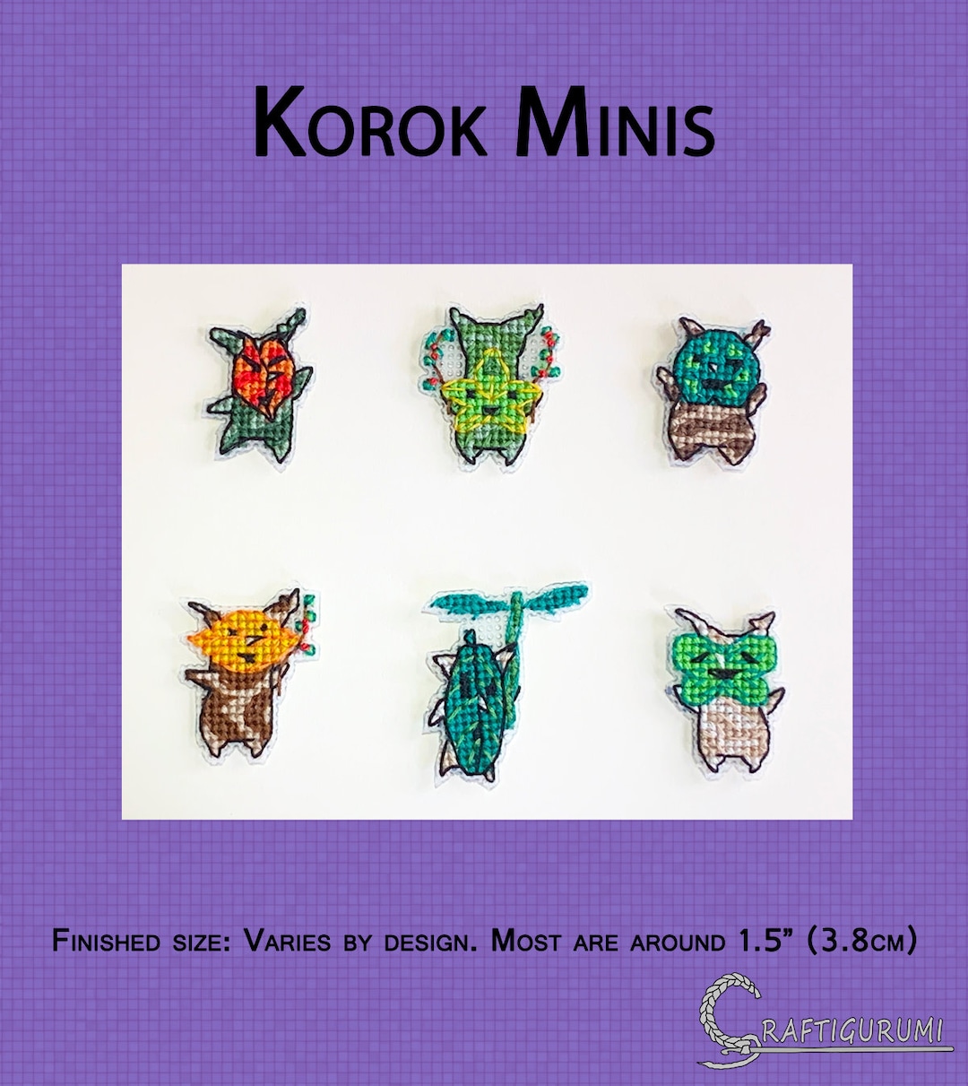 Zelda: Korok Minis - Cross Stitch Pattern - Etsy